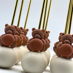 Teddy Bear Cake Pops for Birthday Party Dessert Tables, Weddings ...