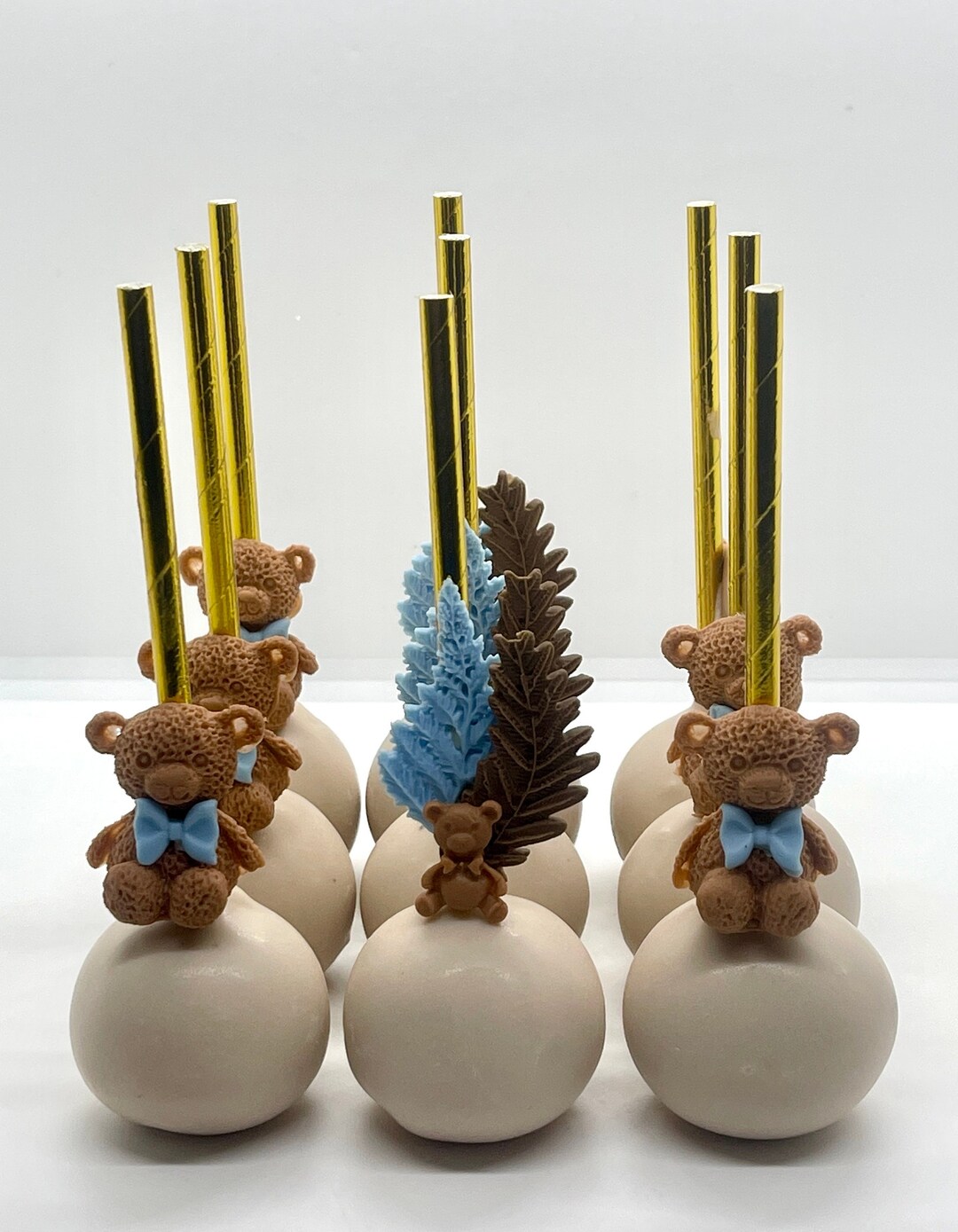 Teddy Bear Cake Pops for Birthday Party Dessert Tables, Weddings ...