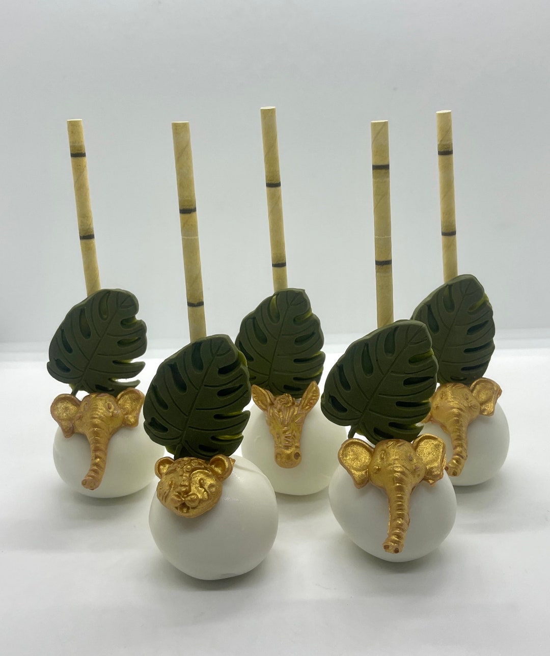 Safari Theme Cake Pops Party Favors Wild One Party Treats - Etsy