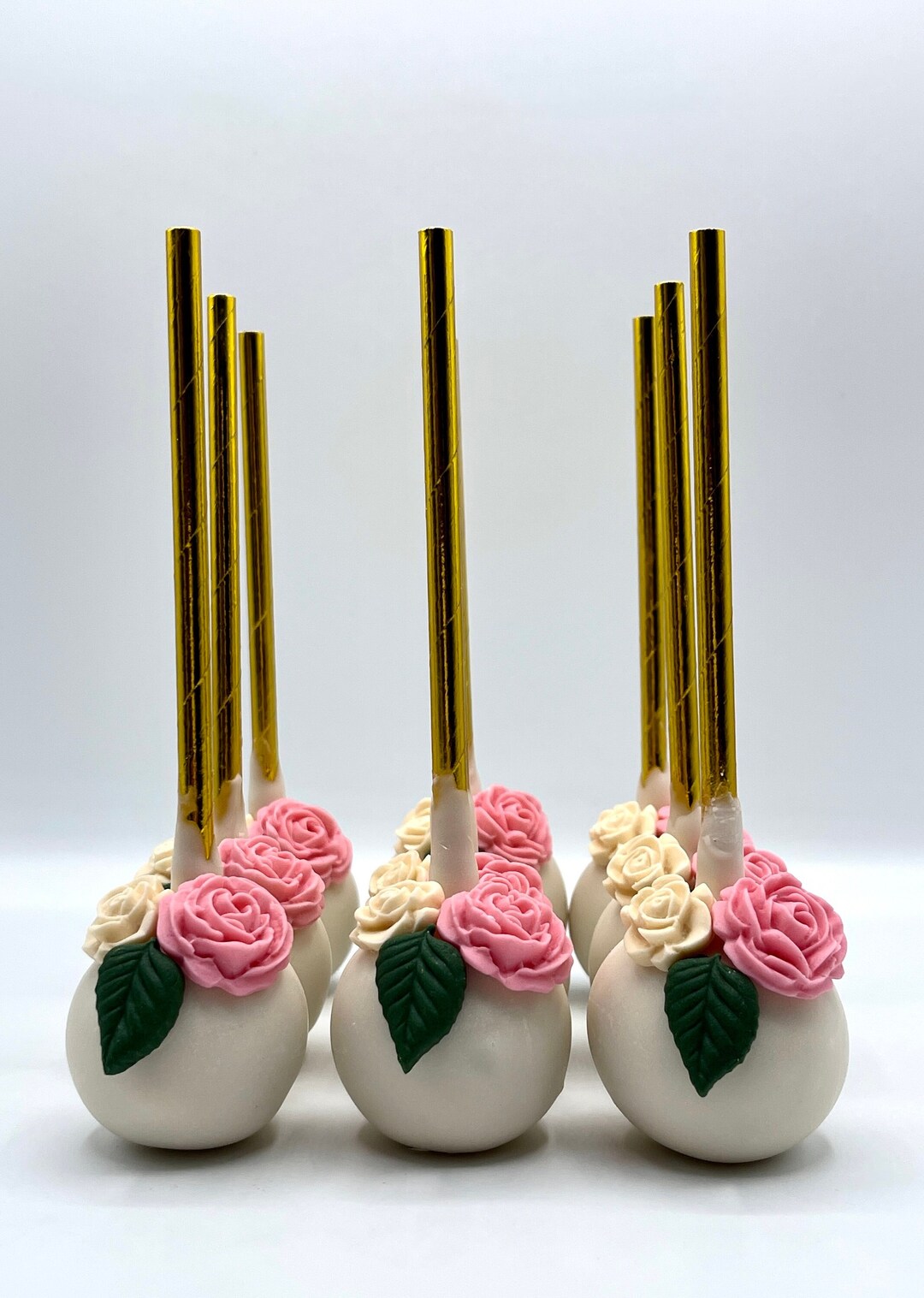 Floral Cake Pops for Birthday Party Dessert Tables, Weddings, Bridal ...