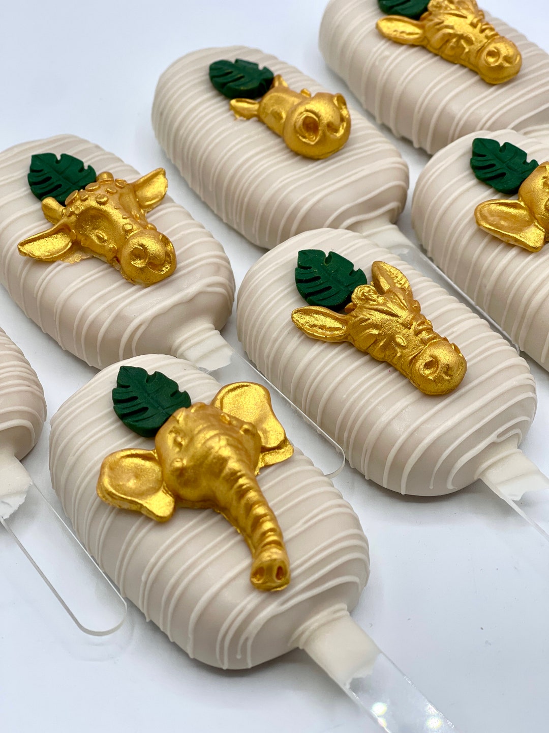 Safari Cakesicles for Birthday Party Dessert Tables, Weddings, Bridal ...