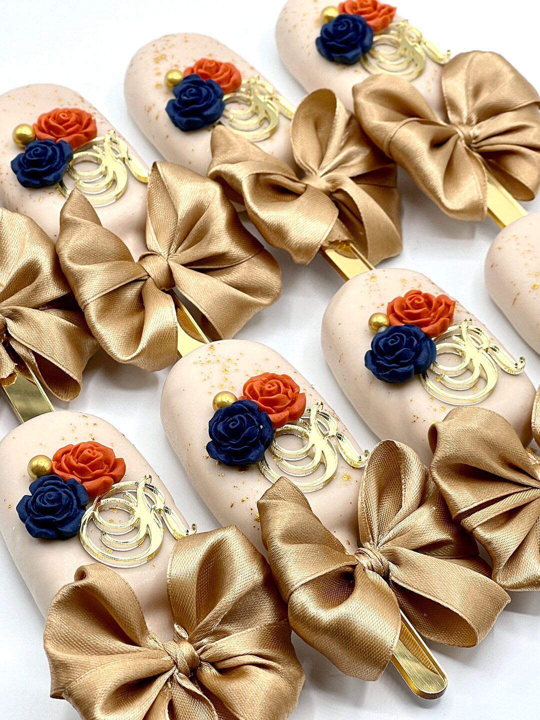 Floral Cakesicles for Birthday Party Dessert Tables, Weddings, Bridal ...
