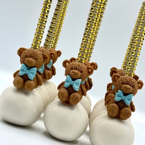 Teddy Bear Cake Pops for Birthday Party Dessert Tables, Weddings ...