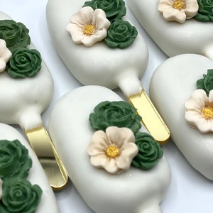 Floral Cakesicles for Birthday Party Dessert Tables, Weddings, Bridal ...