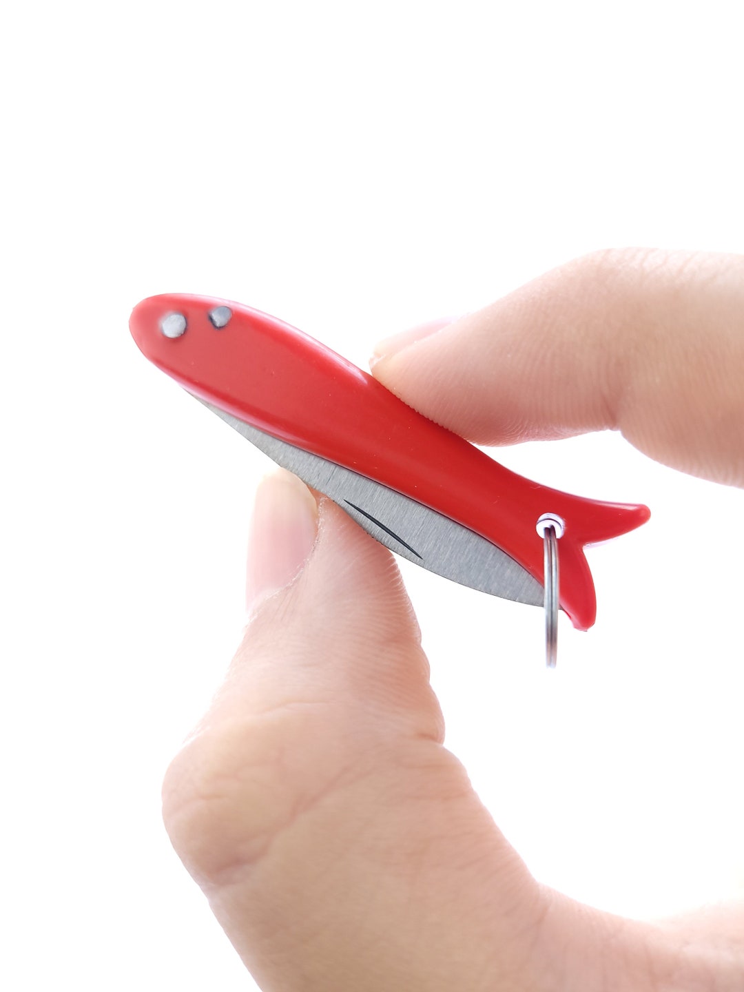 Keychain Folding Knife, Red Mini Necklace Knife, EDC Pocket-sized Small ...