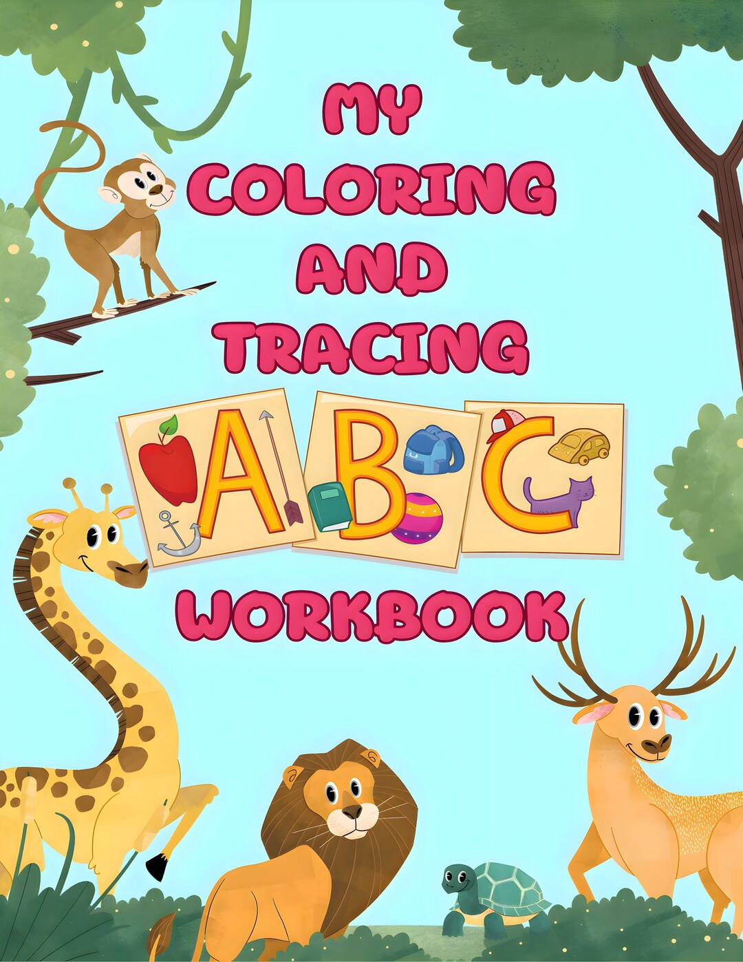My Coloring and Tracing ABC Workbook: Practice for Kids. Instant ...