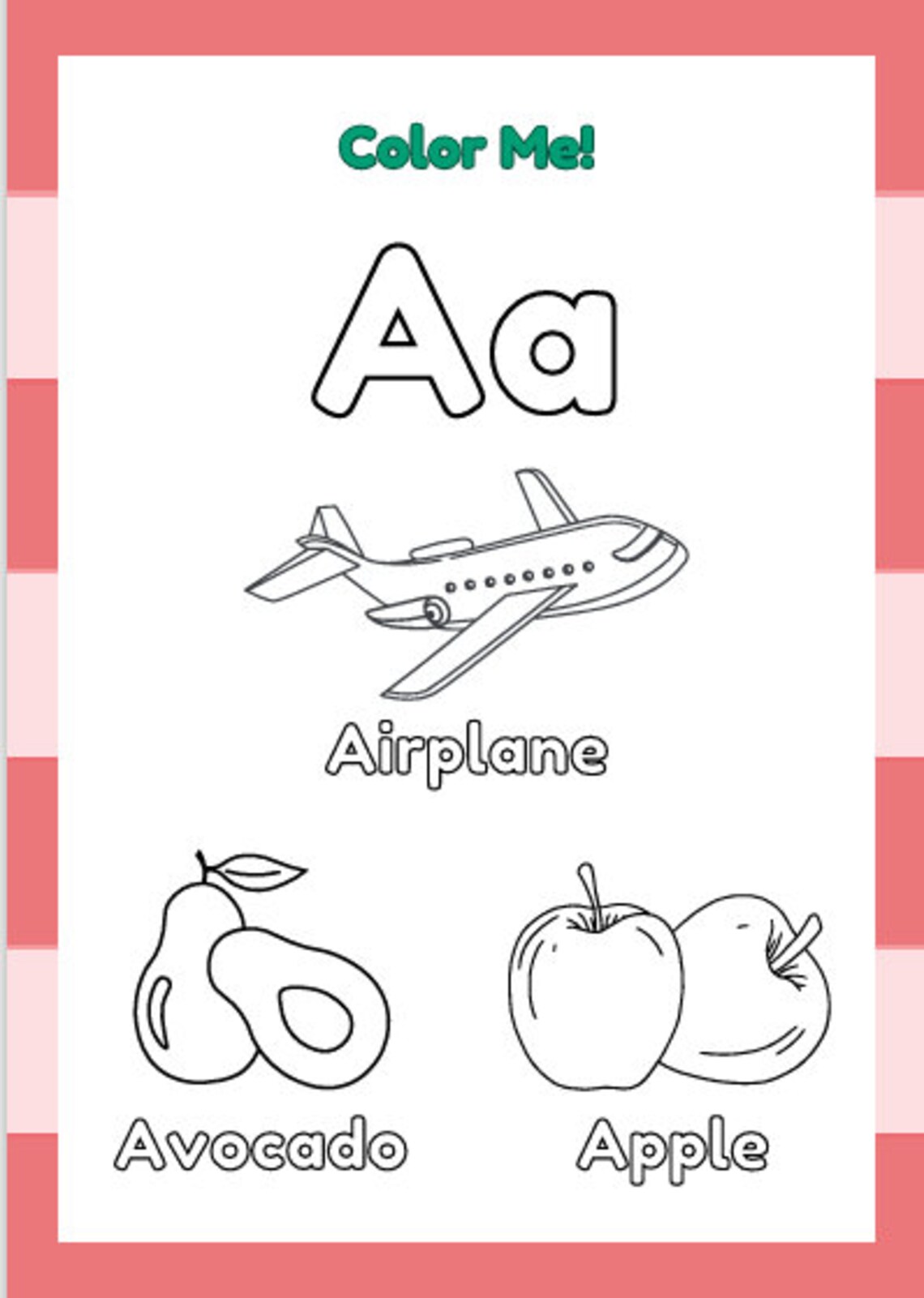 My Coloring and Tracing ABC Workbook: Practice for Kids. Instant ...