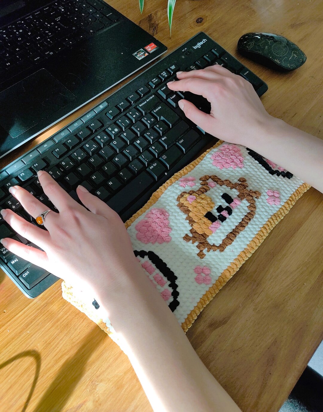Cozy Crochet Cat Keyboard Wrist Rest, Cozy Decoration, Cozy Interior ...