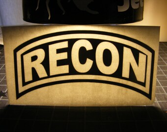 Recon Tab / Military Veteran Vinyl Decal - Etsy