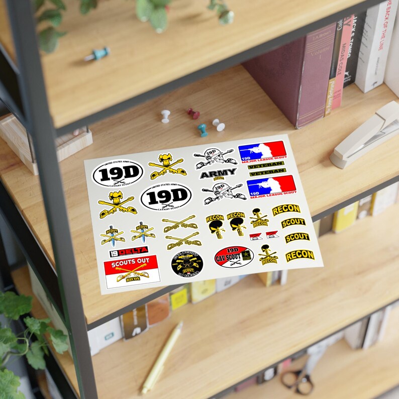 US Cavalry Sticker Sheets, Cavalry Decals, Recon, Cav Scout, 19 Delta ...