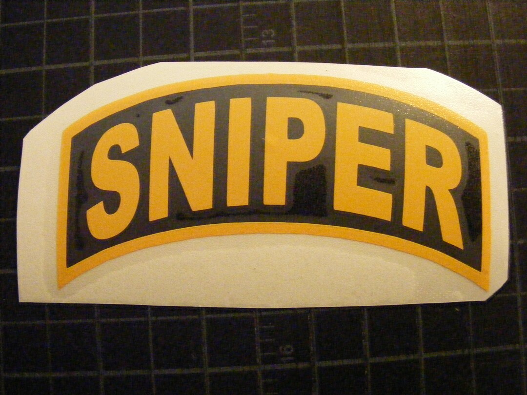 Army Sniper Tab Decal Sticker, Sniper Tab, Sniper - Etsy