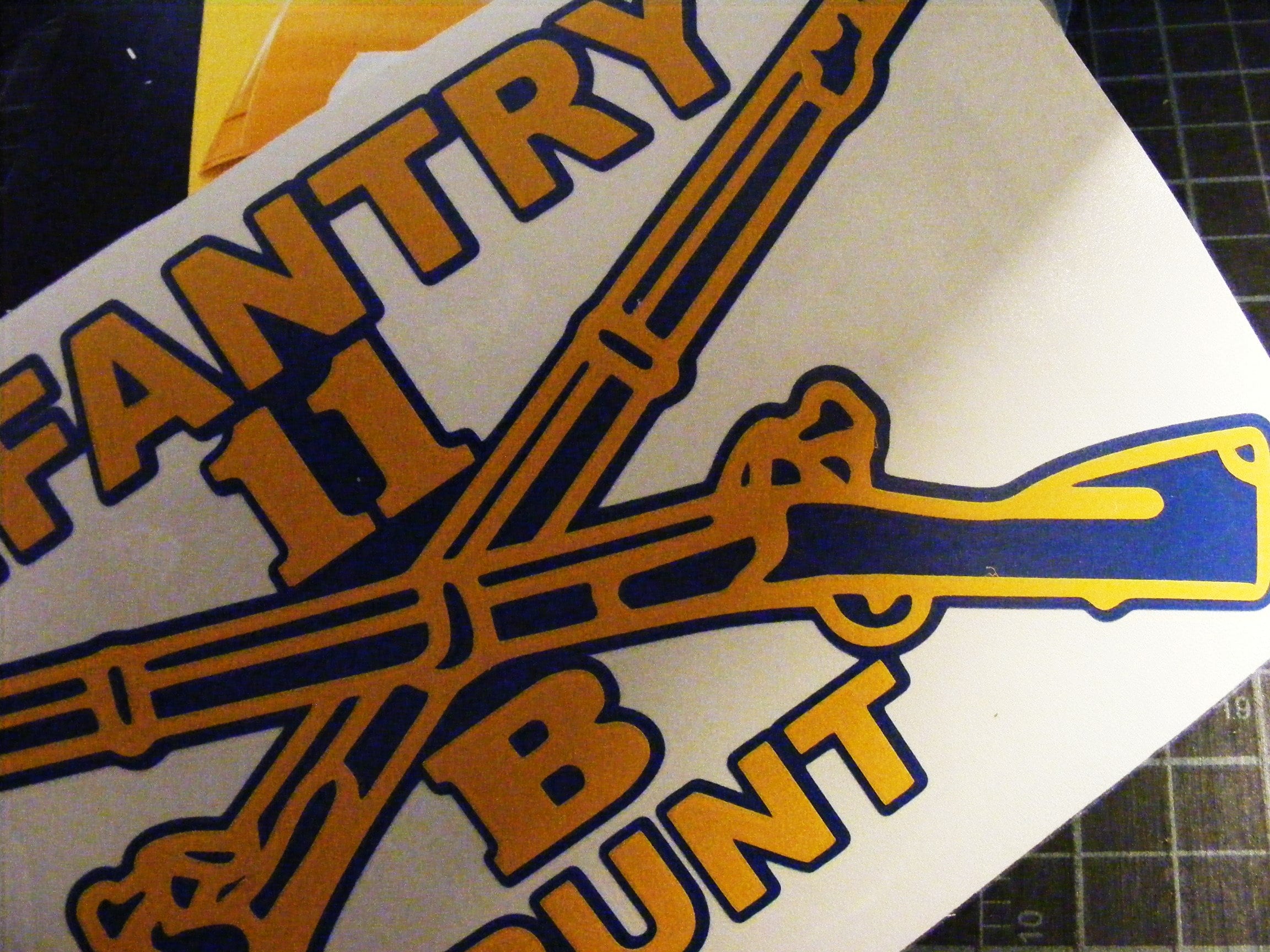 U.S. Army Infantry Decal, Infantry, 11B, Grunt - Etsy