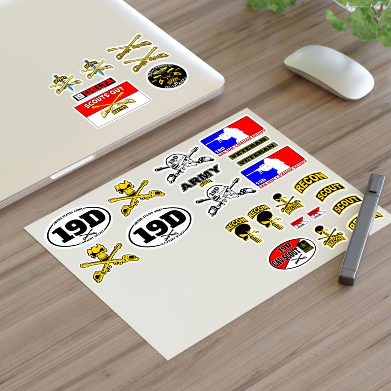 US Cavalry Sticker Sheets, Cavalry Decals, Recon, Cav Scout, 19 Delta ...