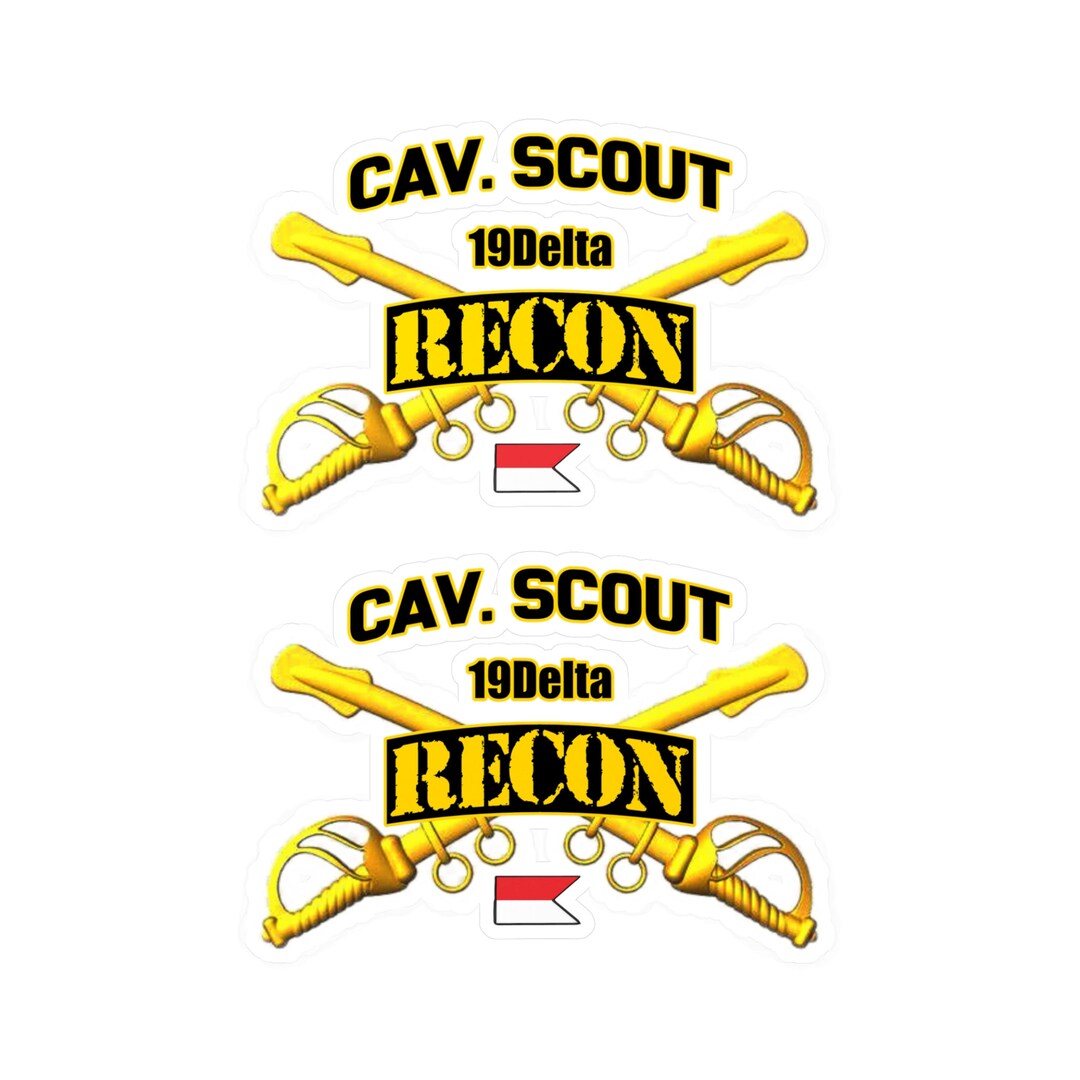 US Cavalry Kiss-cut Vinyl Decals, Cav Scout, Cavalry, Recon, 19delta - Etsy