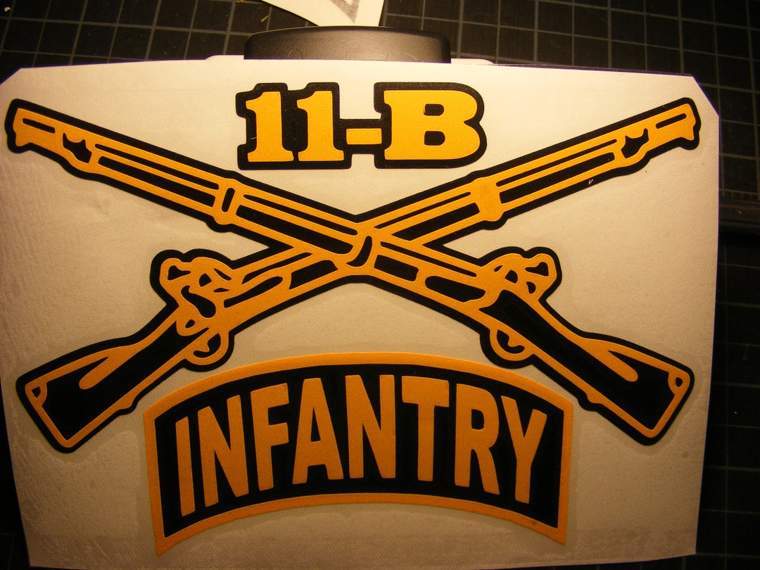 U.S. Army Infantry Decal, 11B, Grunt, Infantry - Etsy