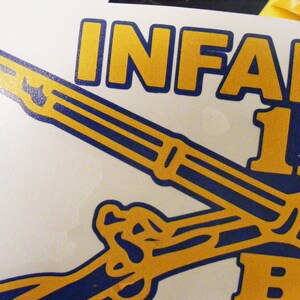 U.S. Army Infantry Decal, Infantry, 11B, Grunt - Etsy