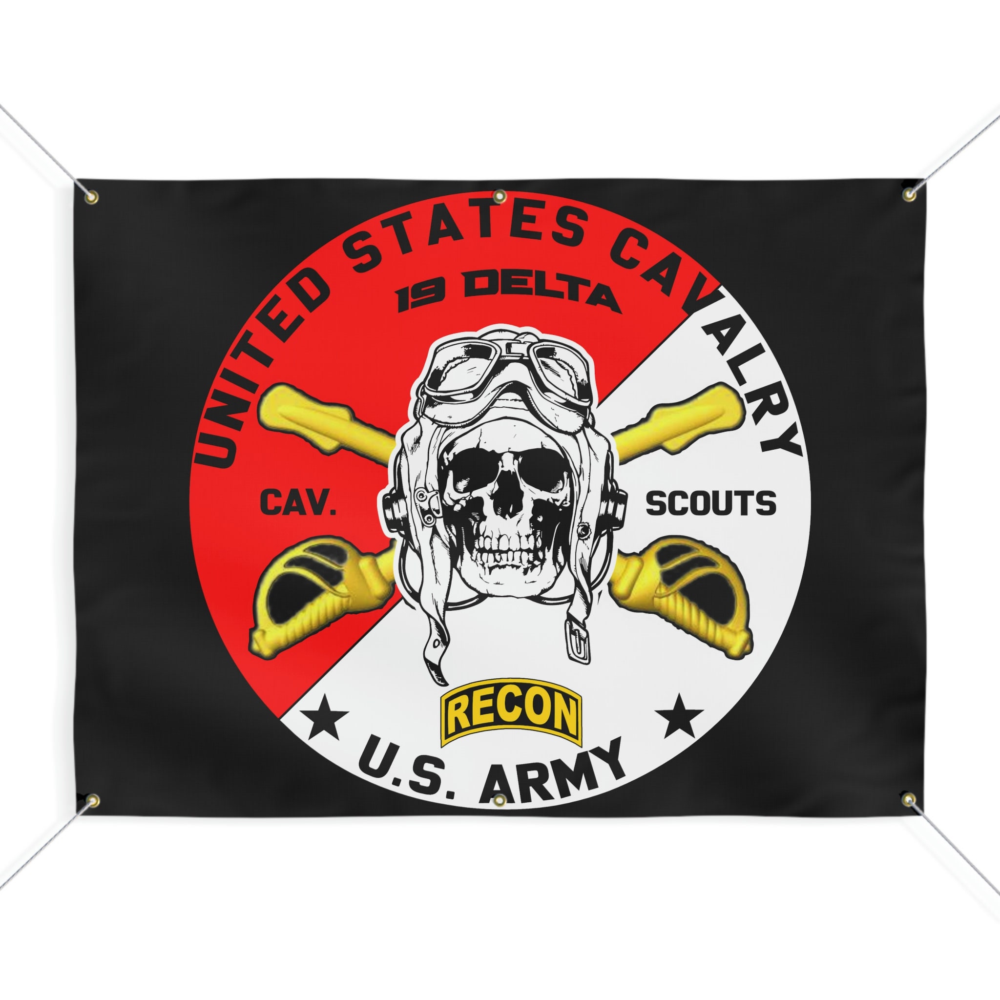 US Cavalry Matte Banner Cav Scout Recon 19 Delta - Etsy