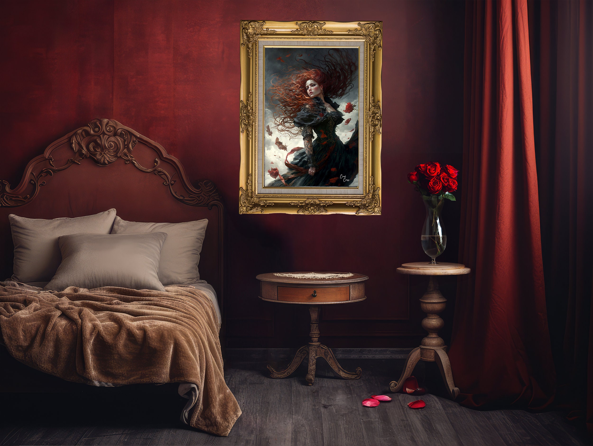 Fantasy Female Art, Dark Victorian Prints, the Tempest Image, Victorian ...