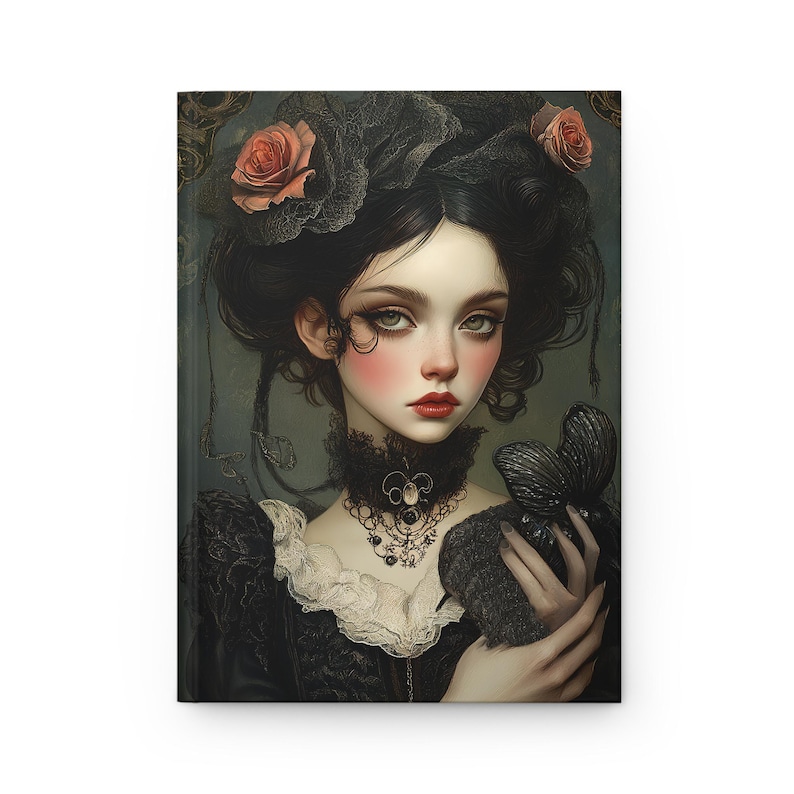Dark Daughter Notebook, Lowbrow Art Journal, Victorian Goth Gift - Etsy