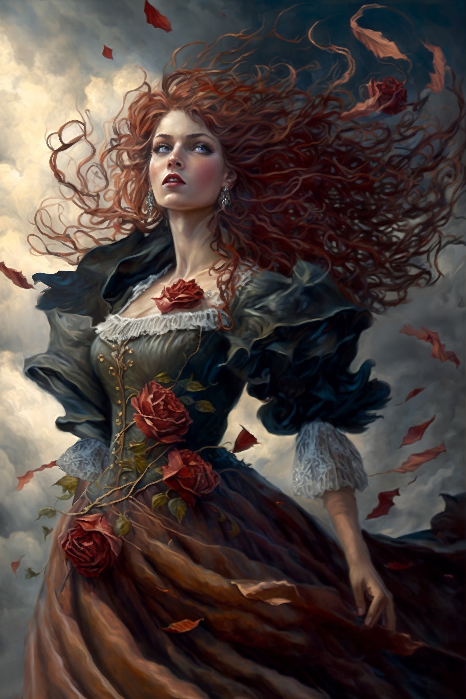 Fantasy Female Art, Dark Victorian Prints, "the Tempest" Image ...