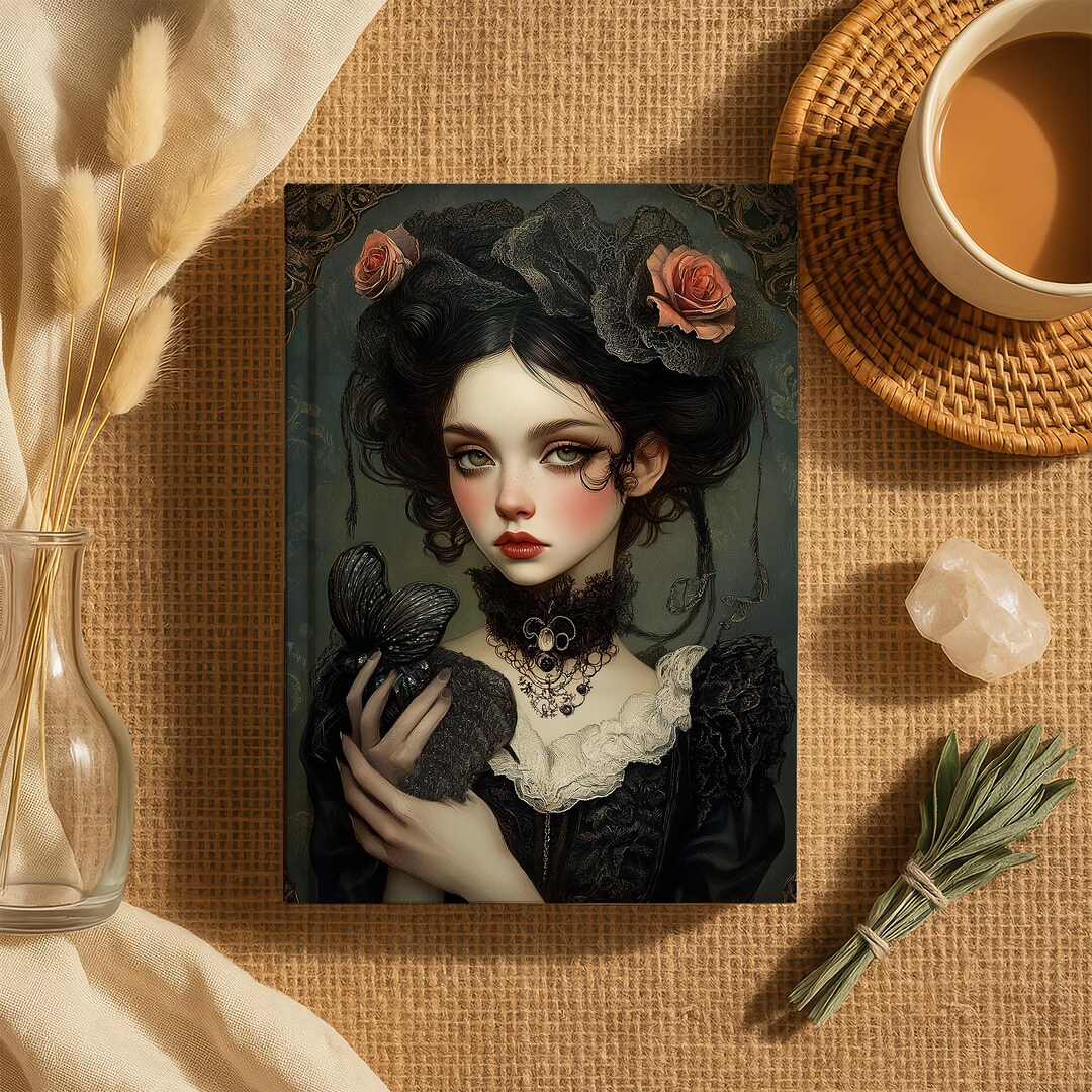 Dark Daughter Notebook, Lowbrow Art Journal, Victorian Goth Gift - Etsy