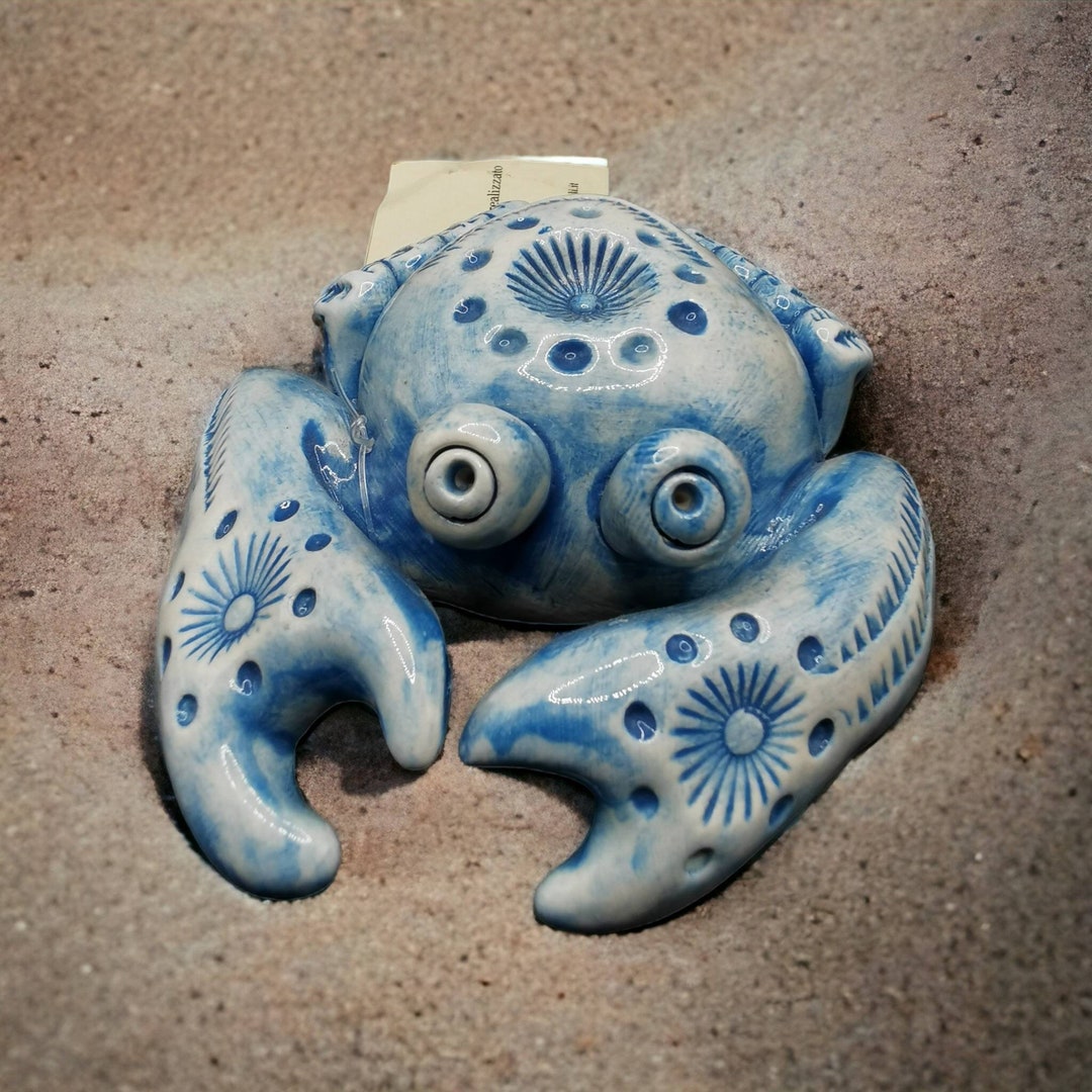 Sea Crab Ceramic Sculpture Sardinian Craftsmanship - Etsy