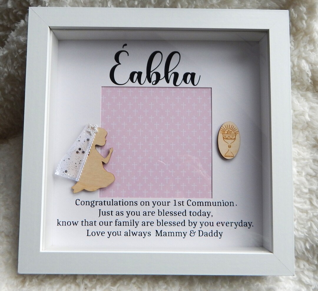 Personalized First Holy Communion Frame: Keepsake Gift for Girl - Etsy