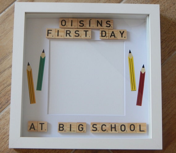First Day at School Frame/ Personalised First Day of School - Etsy