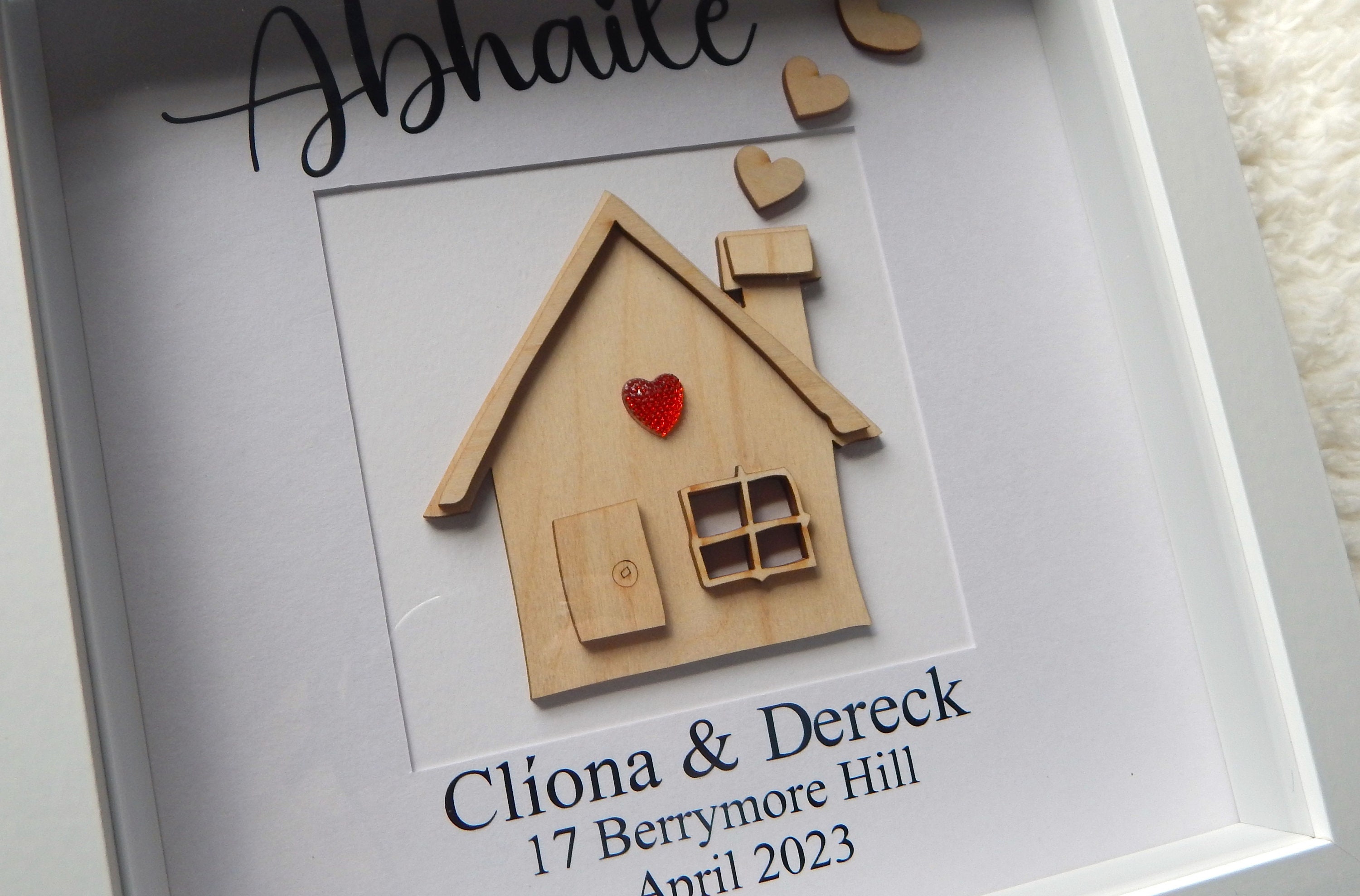 New Home / Abhaile Personalised Frame/ Irish Language Abhaile Gift ...