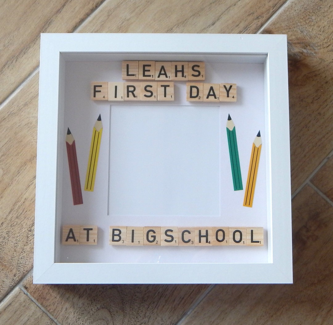 First Day at School Frame/ Personalised First Day of School Photo Frame ...