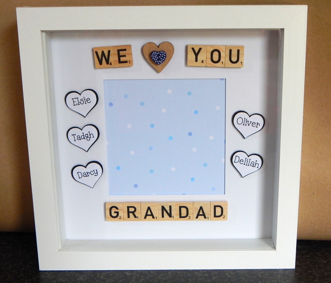 Grandad Fathers Day Gift/ Grandad Frame/ Personalised Grandad Gift ...