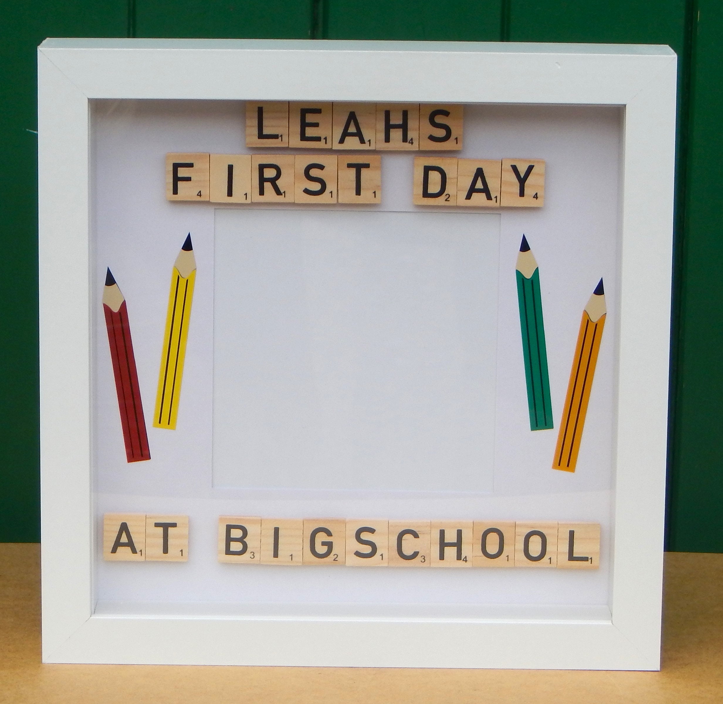 First Day at School Frame/ Personalised First Day of School Photo Frame ...