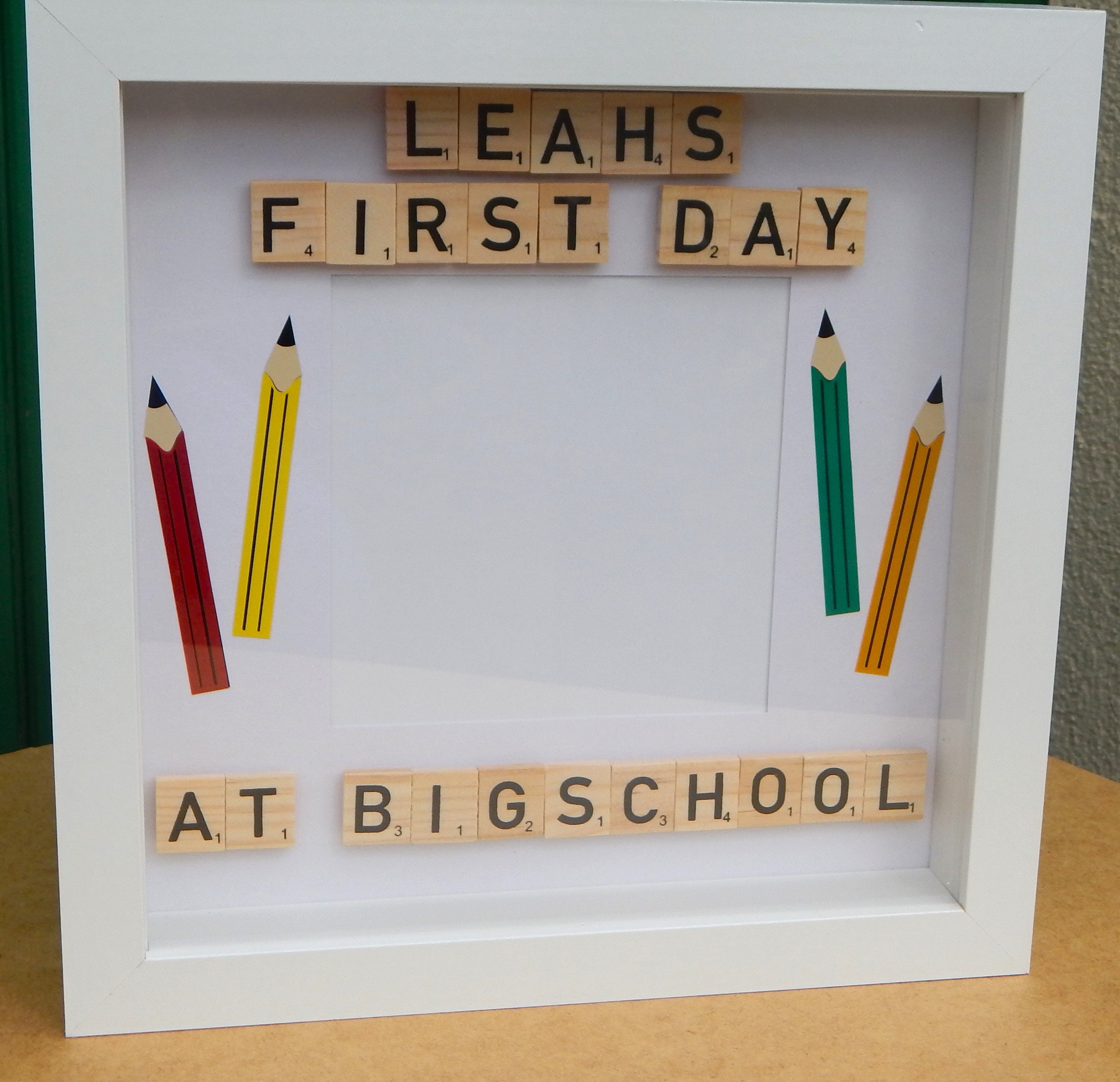 First Day at School Frame/ Personalised First Day of School Photo Frame ...
