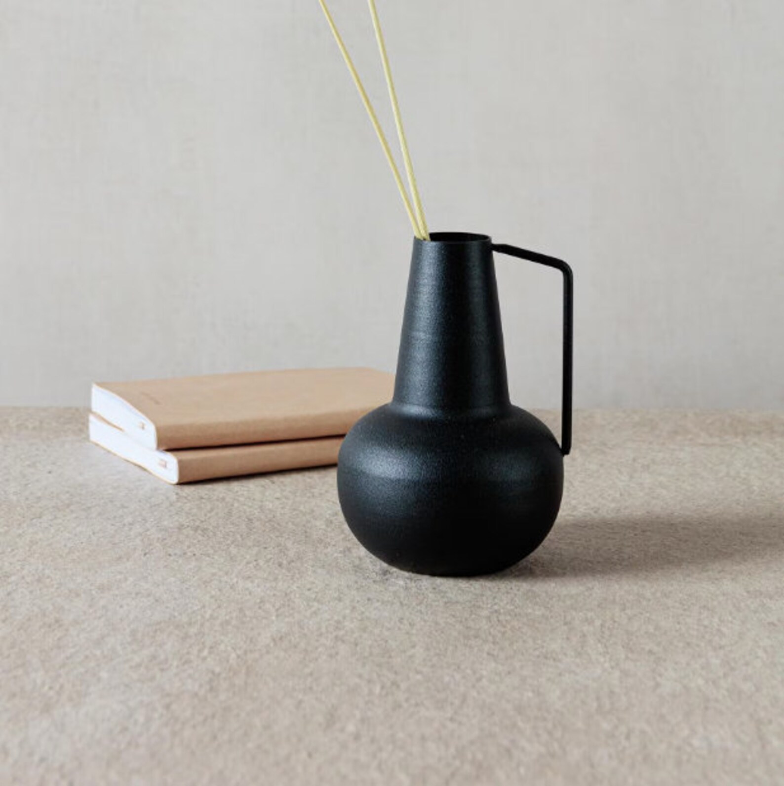 Metal Vase Nordic Black Iron Vase Decorative Vase - Etsy