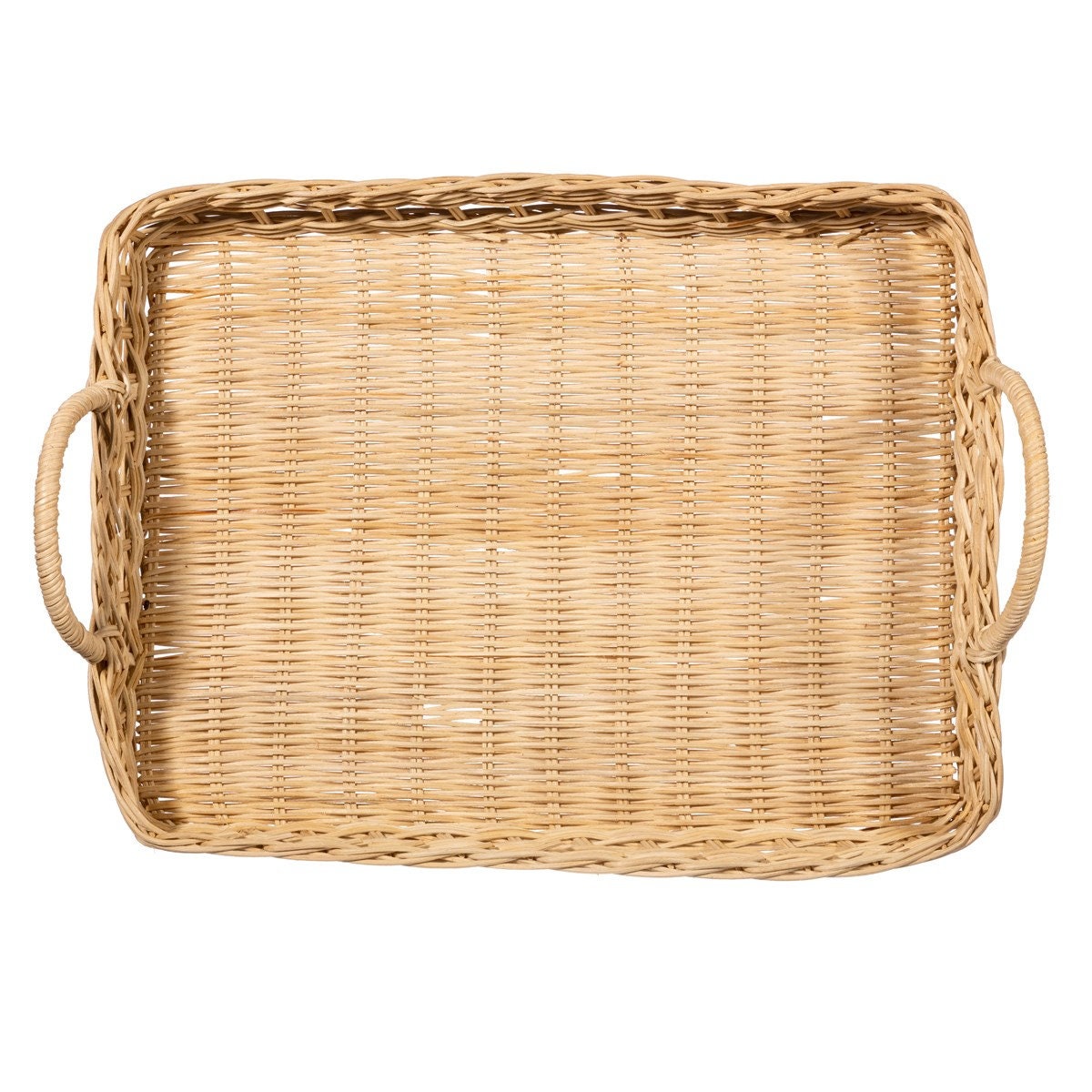 Woven Rattan Tray, Natural Eco Friendly Home Decor, Rattan Bohemian ...