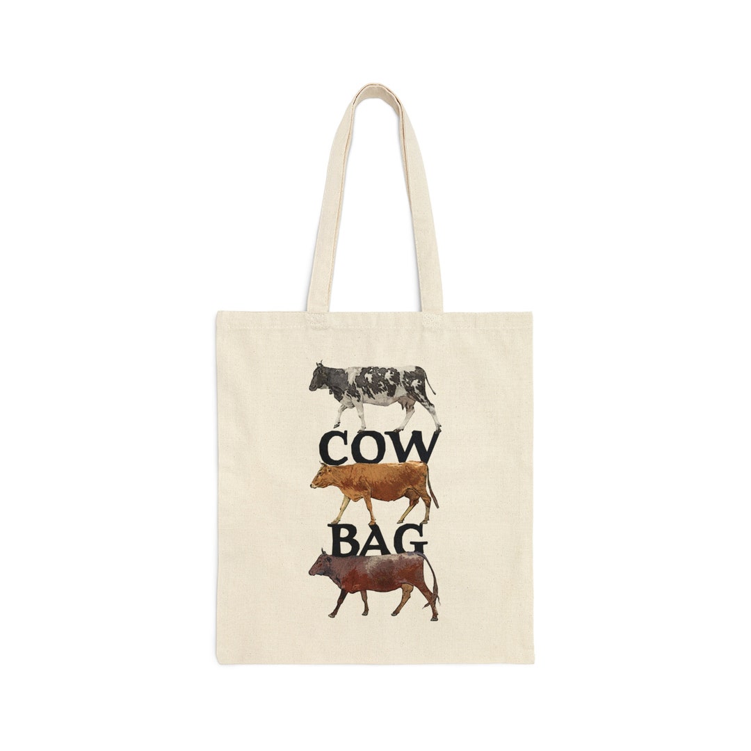 Cow Bag | Cow Tote | Brown Cow | Bull | Scottish | Glasgow | Joke | Pun ...