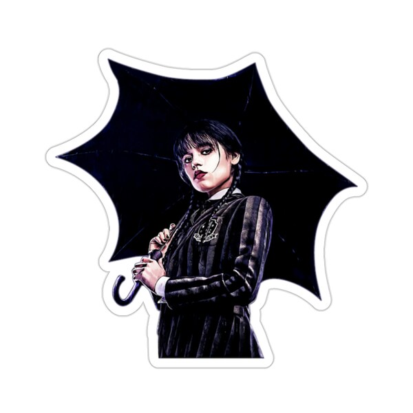 Wednesday Addams Phone Sticker - Etsy Australia