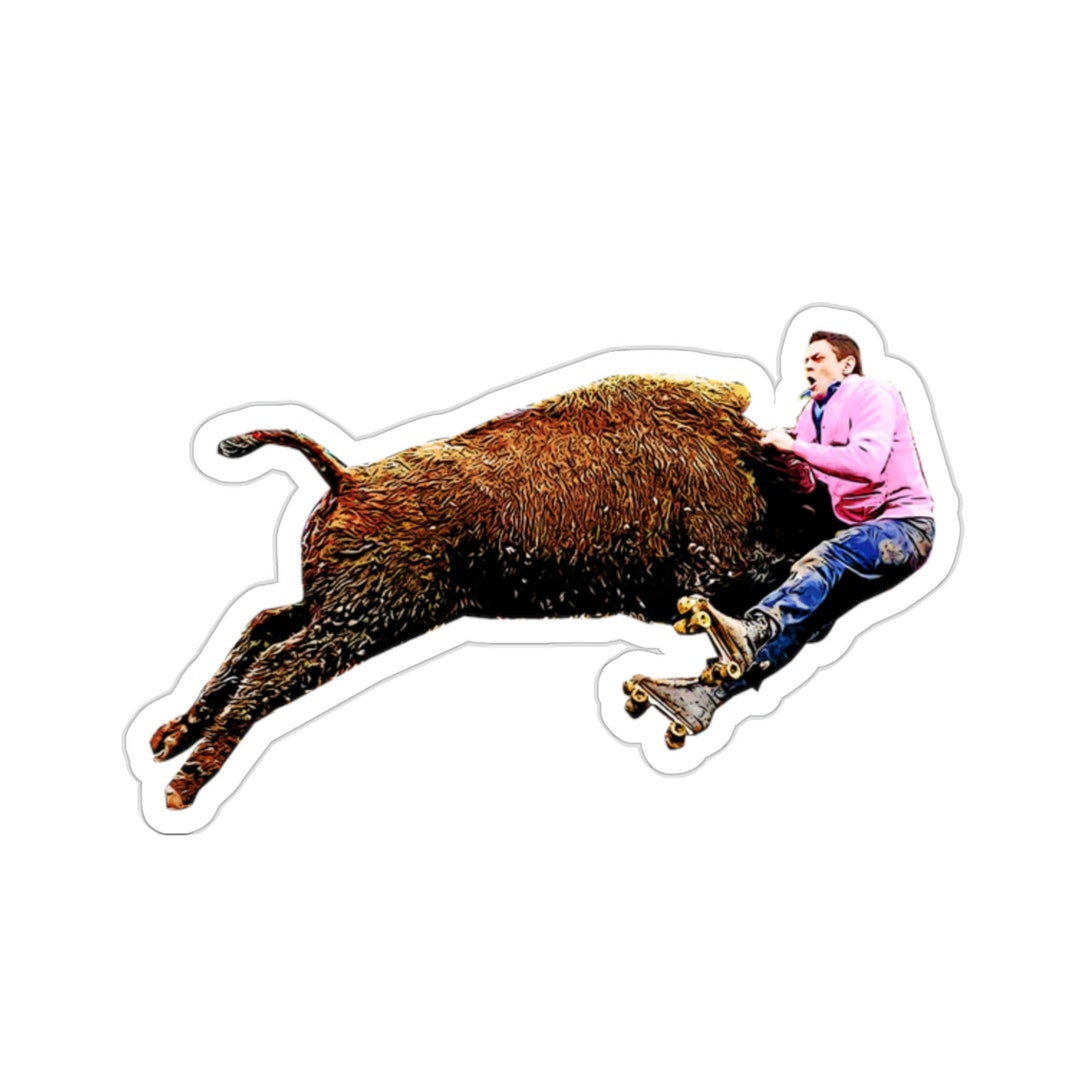 Johnny Knoxville Jackass 3 | Roller Buffalo | Skateboard Sticker ...
