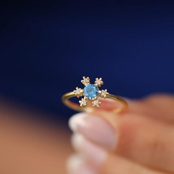 Snowflake Ring - Etsy