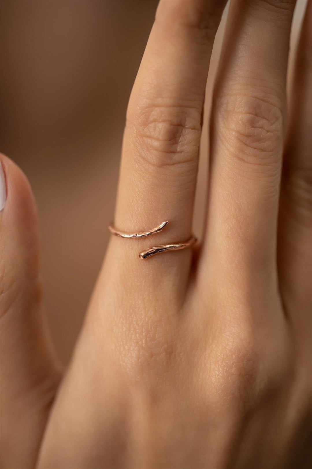 Minimalist Ivy Ring, 925 Silver Handmade Jewelry Ring, Summer Jewelry ...