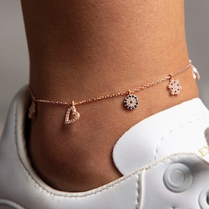 Lucky Step Anklets for Women, Handmade Summer Jewellery, Gift for Her ...