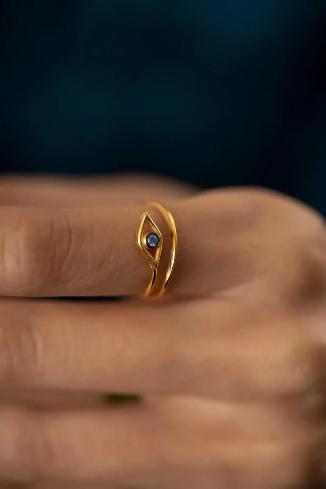 Evil Eye Rings for Women, Protection Rings for Her, Handmade Summer ...