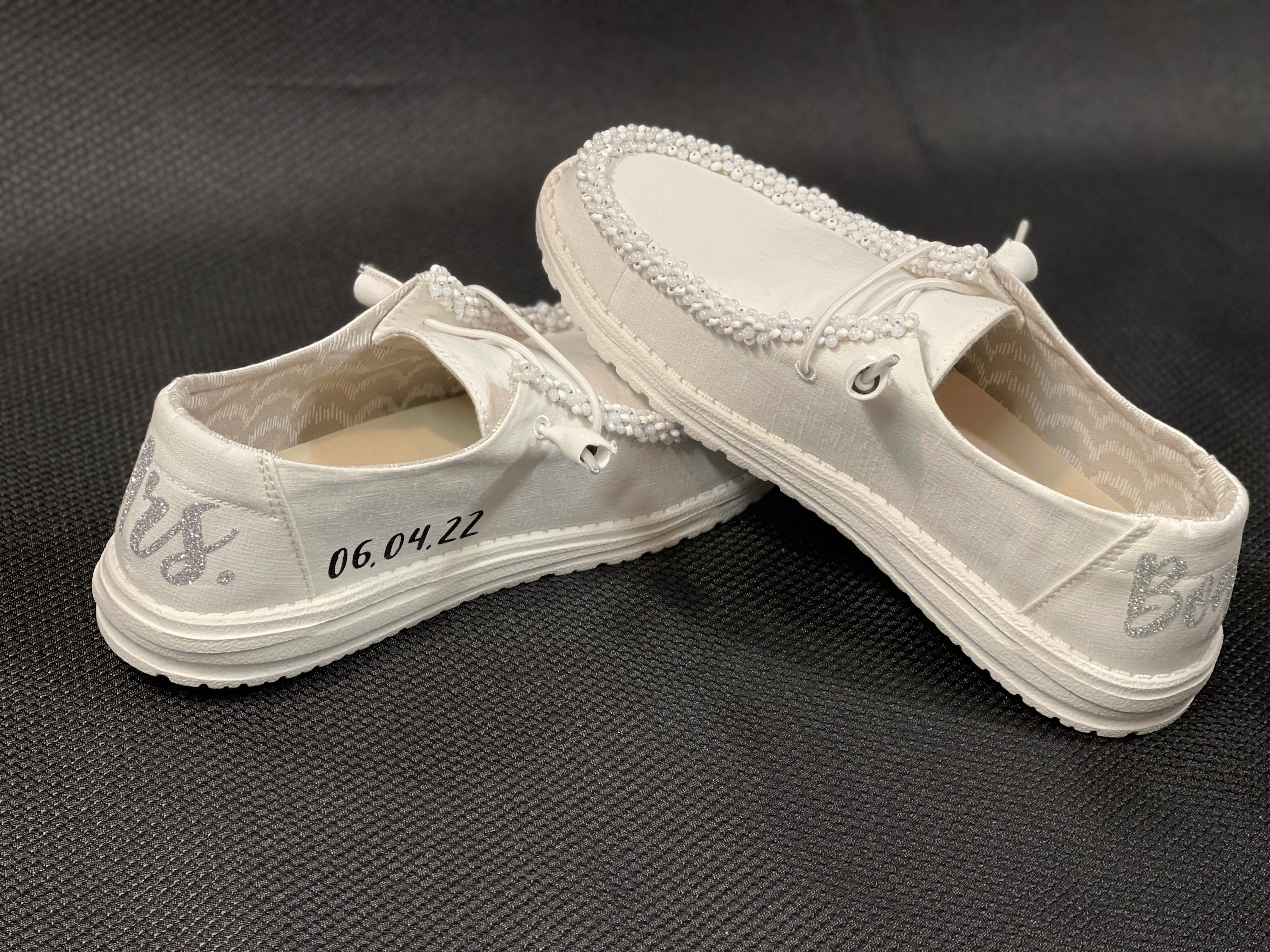 Custom Bridal Hey Dudes Etsy Custom Bridal Hey Dudes Etsy