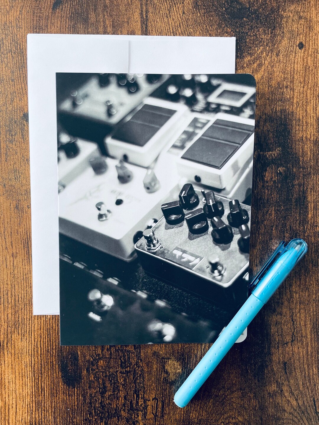Greetings Card Guitar Blank Inside With White Envelope, Birthday Card ...