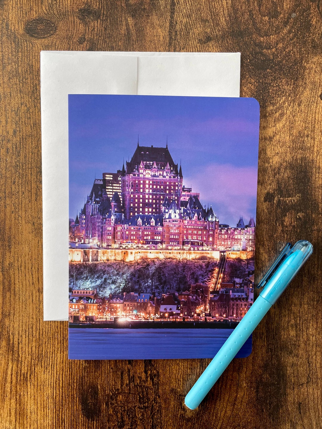 Greetings Card Quebec Blank Inside With White Envelope, Birthday Card ...