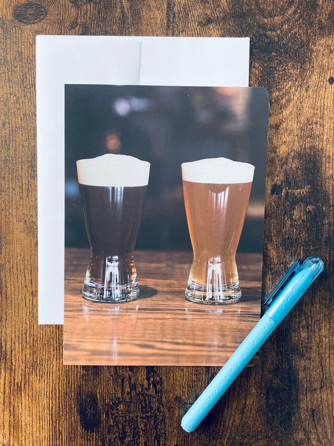 Greetings Card Beers Blank Inside With White Envelope, Birthday Card - Etsy