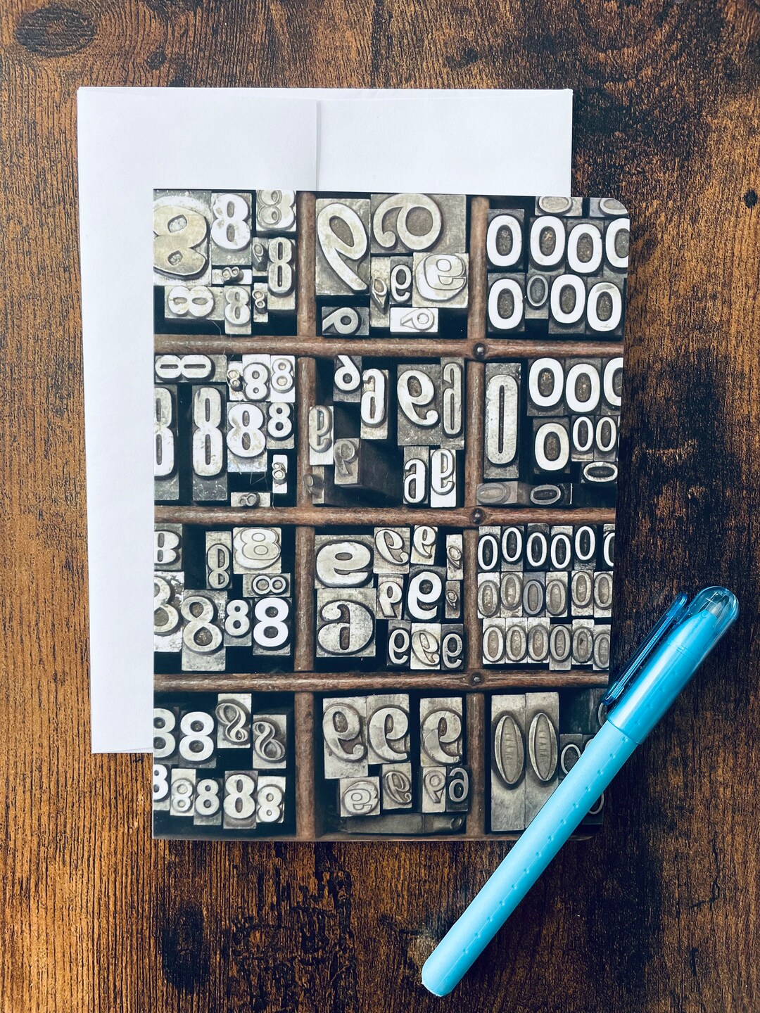 Greetings Card Numbers Blank Inside With White Envelope, Birthday Card ...