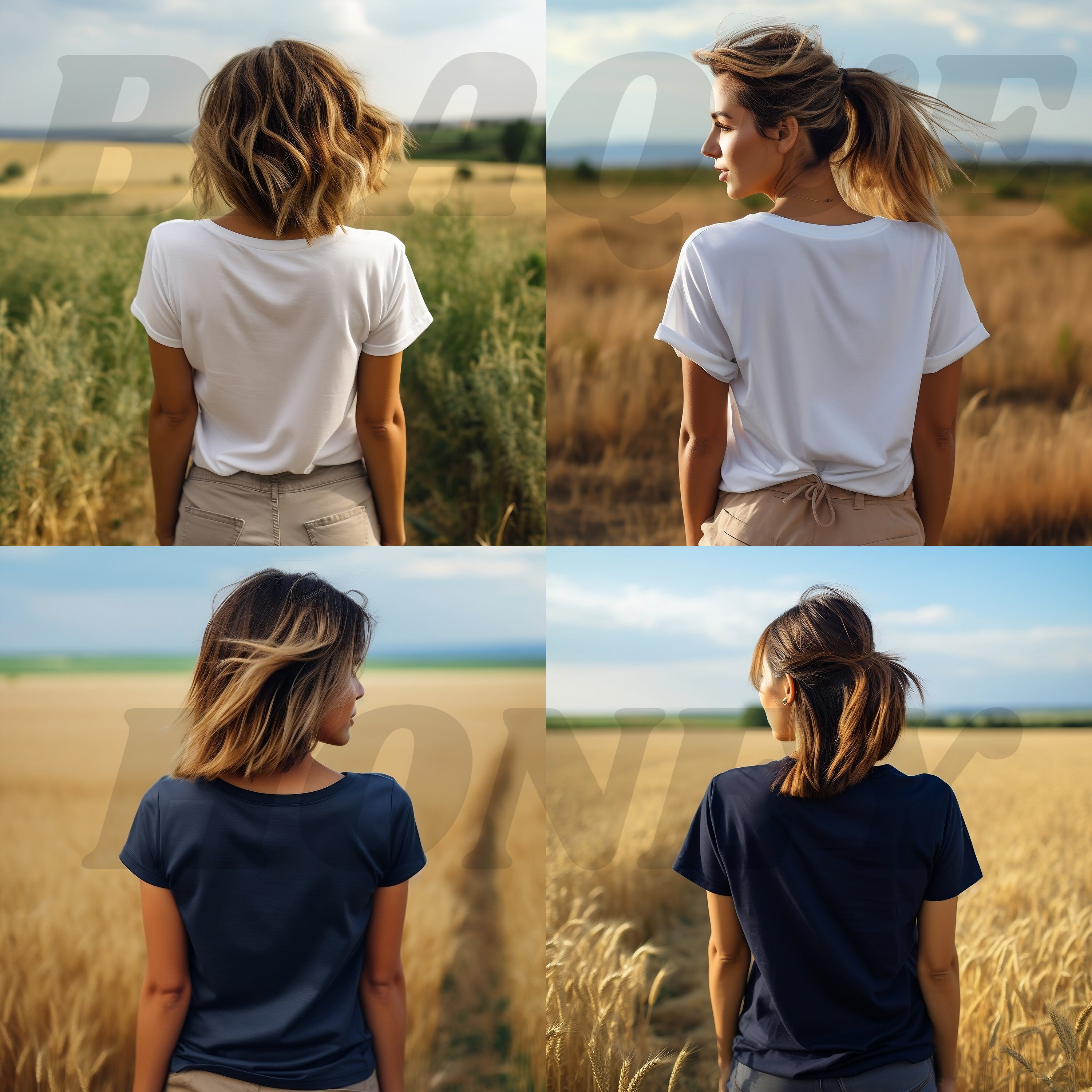 Gildan 64000 Back of Shirt T-shirt Mockup, Back of Shirt Mock, Gildan ...