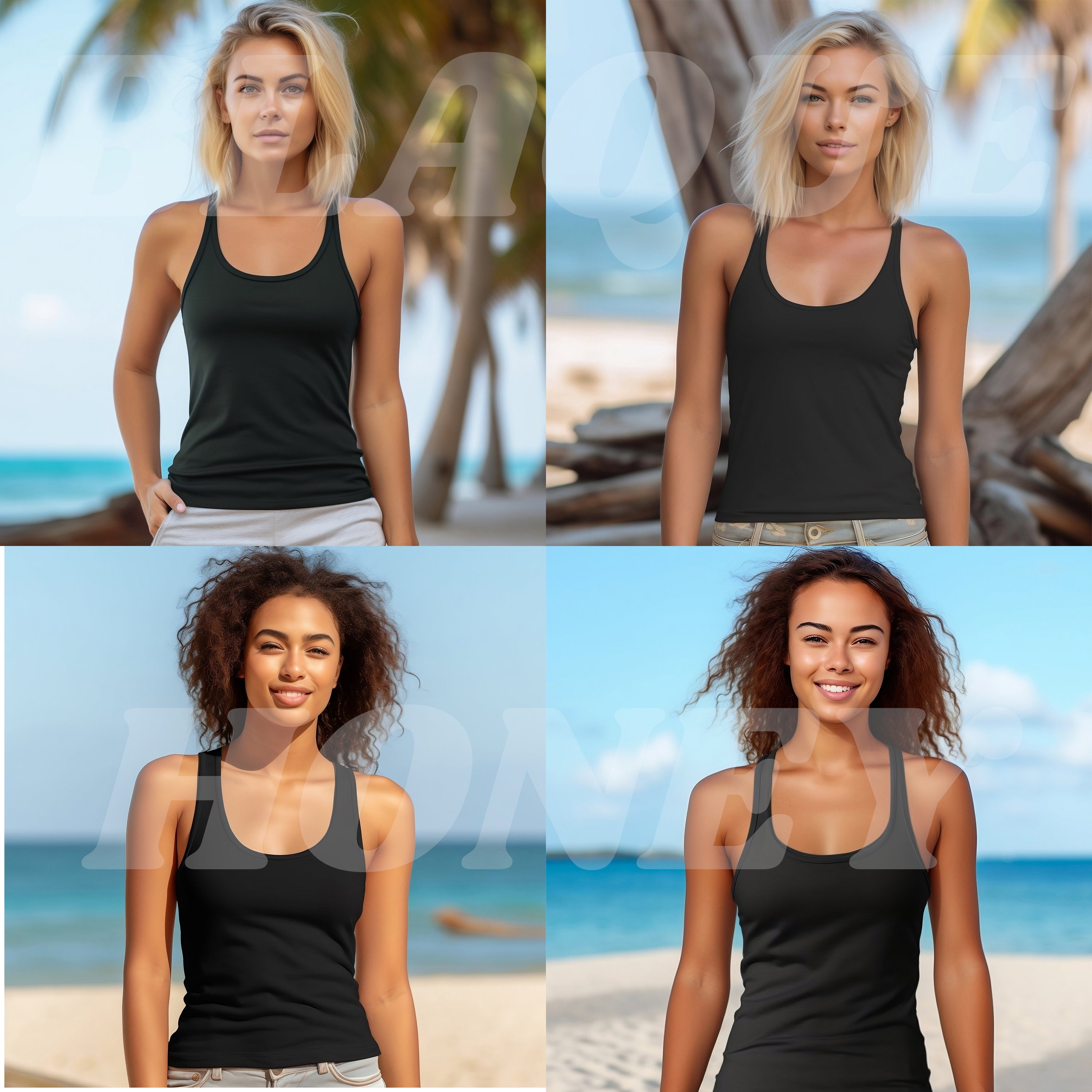 Female Tank Top Mockup Bella Canvas Female Tank Top Mockup - Etsy