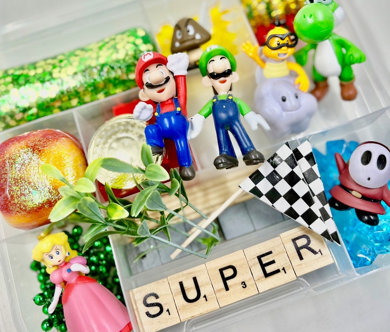 Mario Brothers Inspired Play Dough Kit With Personalization - Etsy